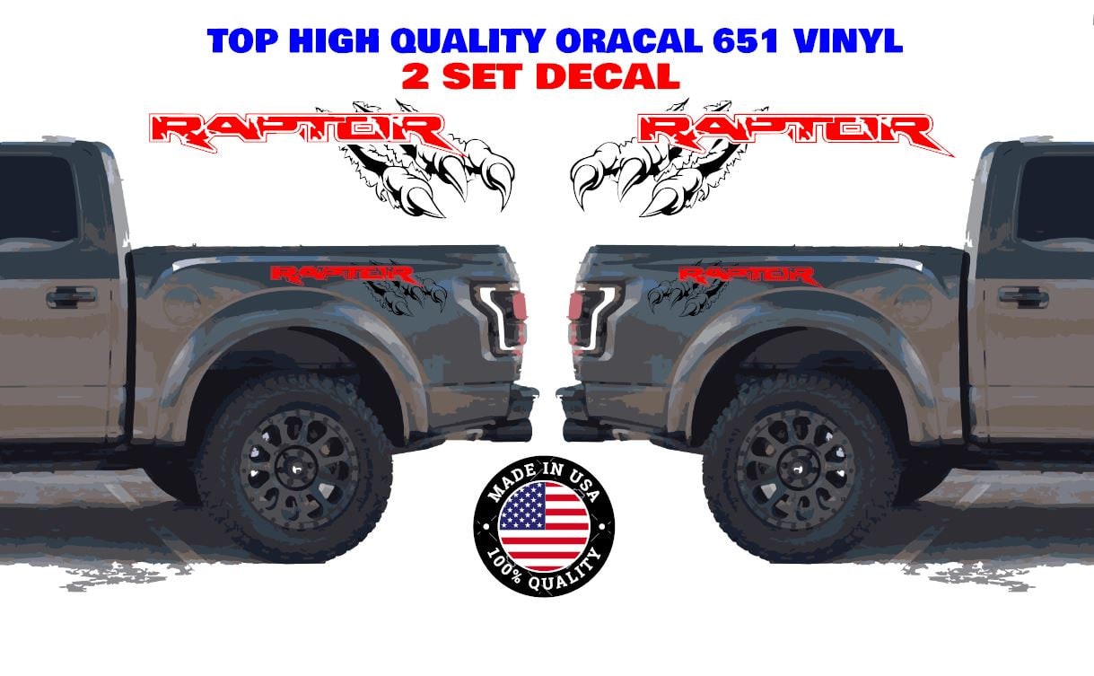 2x FORD RAPTOR Raptor Claw Bedside Decals - Etsy