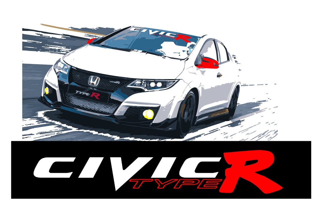 Honda Civic Type R Windshield Banner Decal. - Etsy