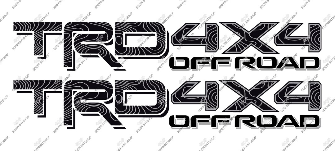 2 Sets TOPO TRD off Road Bedside Decal for Toyota Tacoma Enthusiasts - Etsy