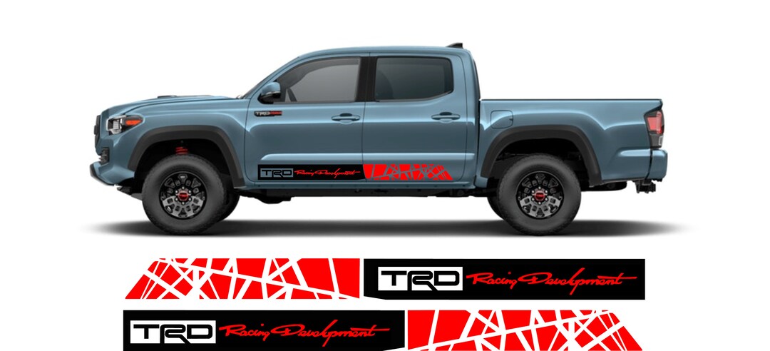 TRD Racing Development - 2-piece Vinyl Decal Set for a Sporty Look! - Etsy