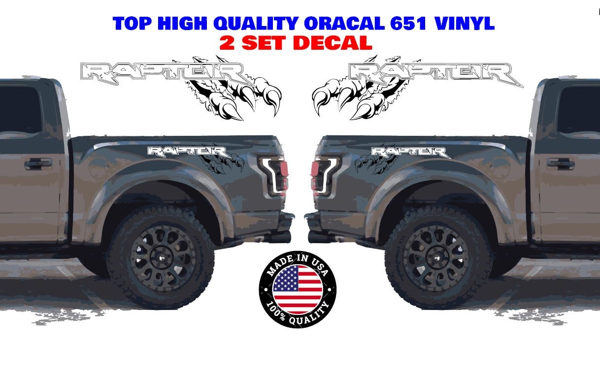 2x FORD RAPTOR Raptor Claw Bedside Decals - Etsy