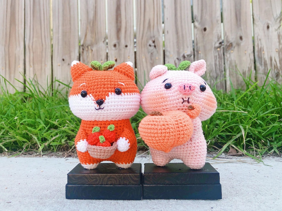 Sprout the Fox & Glutton the Pig - Crochet Amigurumi Pattern - by Hryos ...