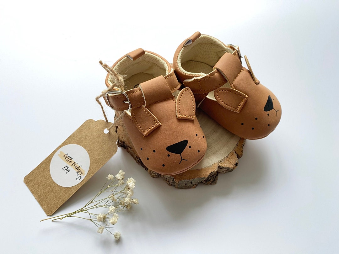 Baby Unisex Brown Animal Booties Baby Boy Cute Shoes Newborn - Etsy UK