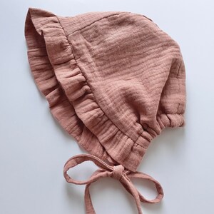 Newborn Bonnet Cotton Baby Bonnet Baby Hat Ruffle Brim Bonnet - Etsy