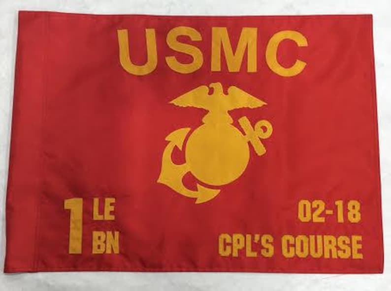 Custom Marine Guidon Flag - Hand Sewn in San Diego - Etsy