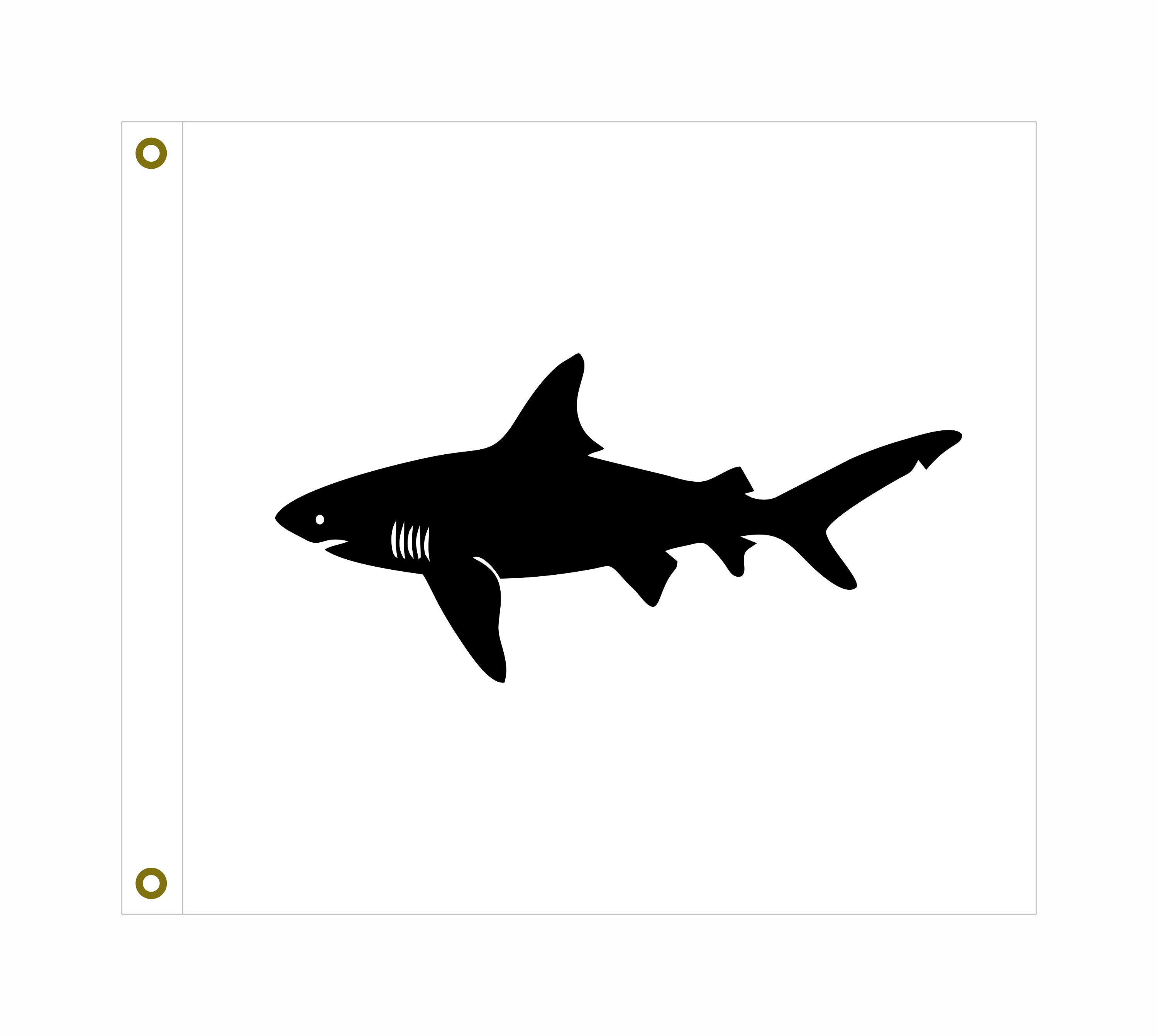 Custom Printed Fish and Shark Flags Available in 2 Sizes - Etsy