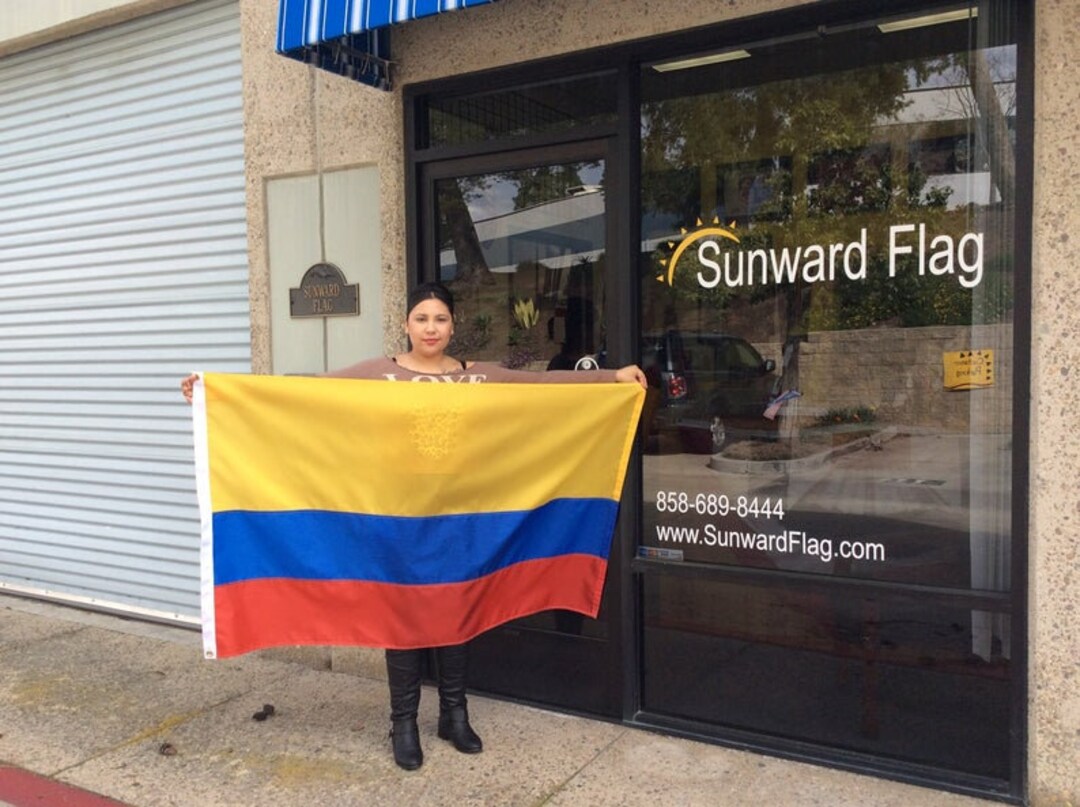 Colombia National Flag, Custom Sizes Available - Etsy