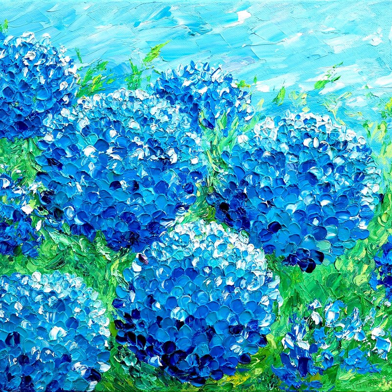 Hydrangea Painting - Etsy