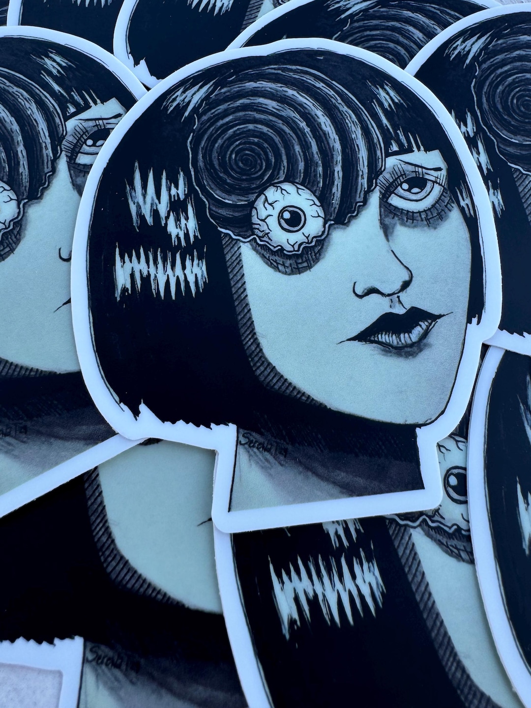 Uzumaki Girl Vinyl Sticker - Etsy