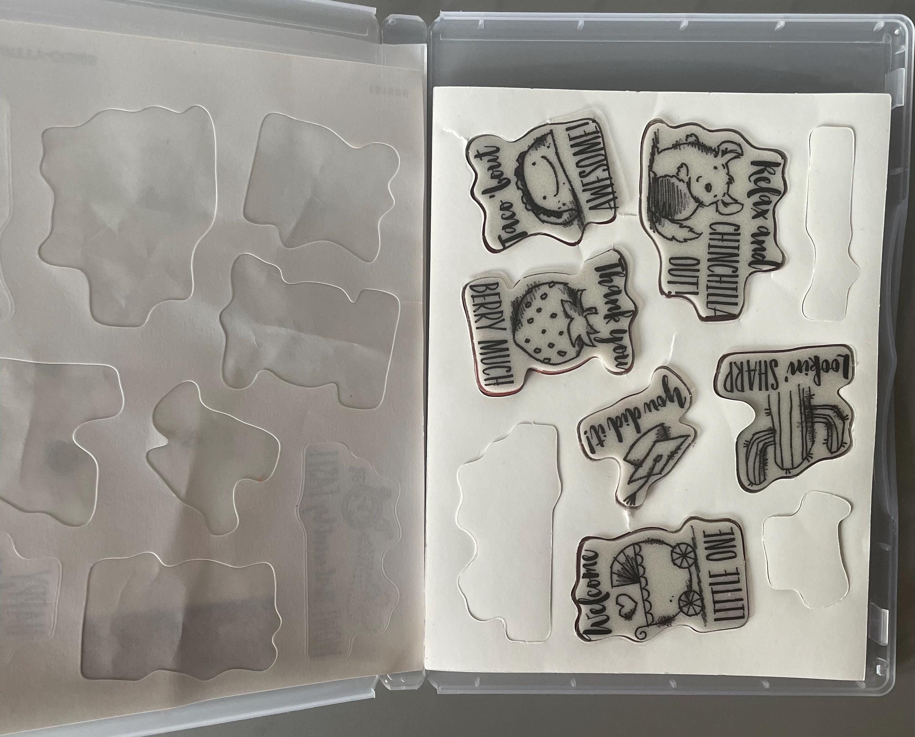 Stampin' Up Witty-cisms Cling Stamp Set Red Rubber Stamps Gently Used ...