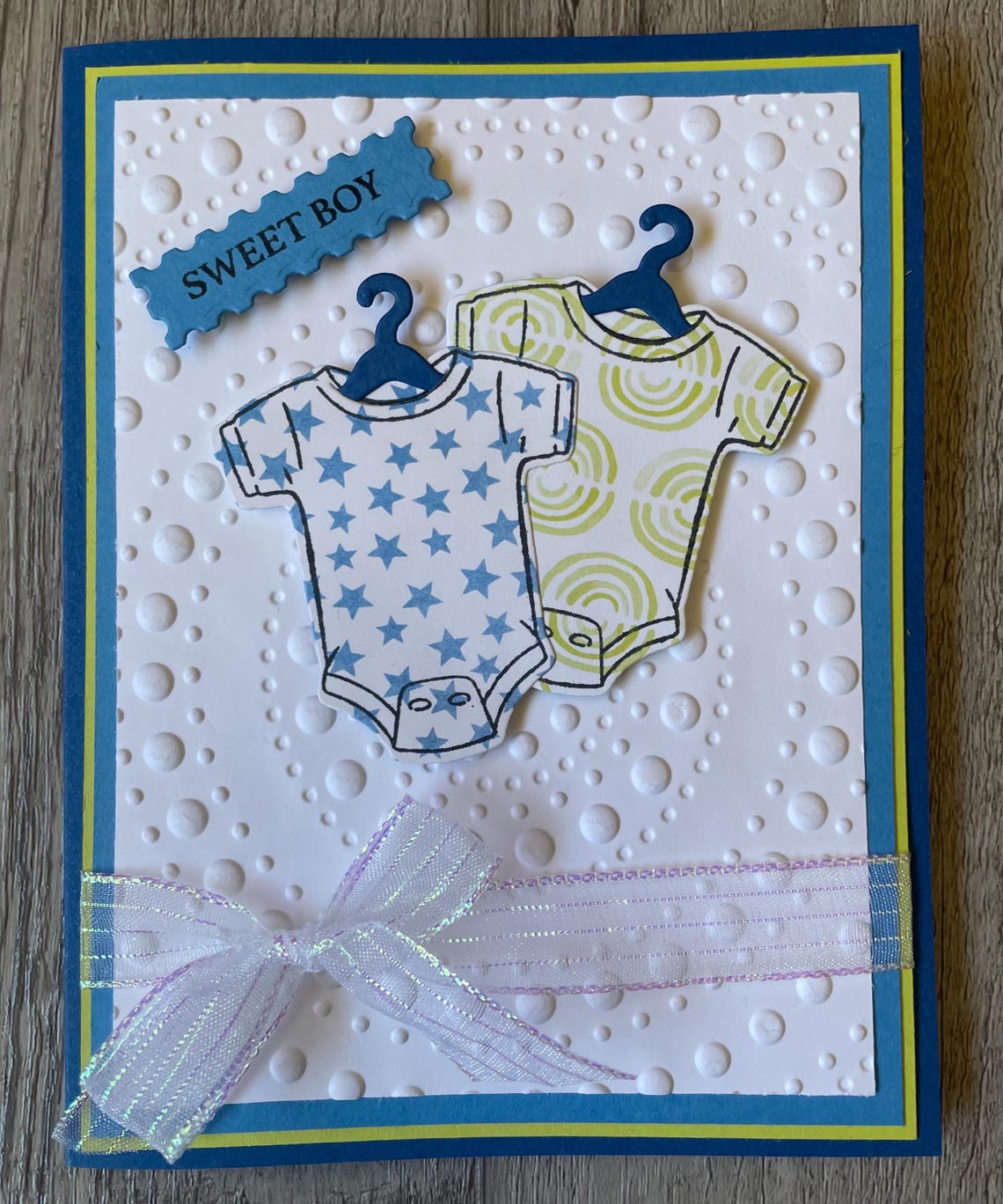 Congratulations Baby Card Baby Boy New Baby Baby Shower-stampin Up Card ...