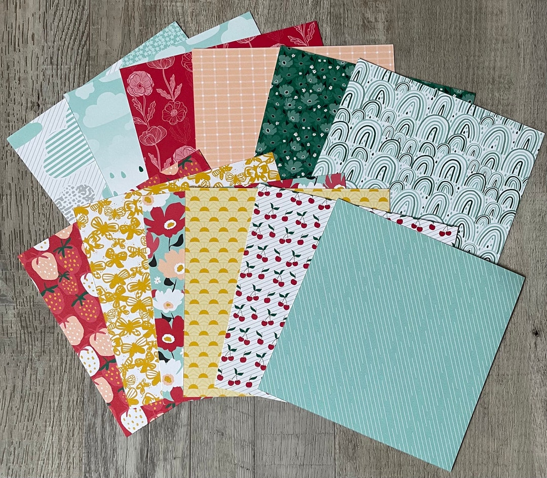 Stampin Up! Retired Paper Sampler, Sunny Days Designer Series Paper, 6 ...