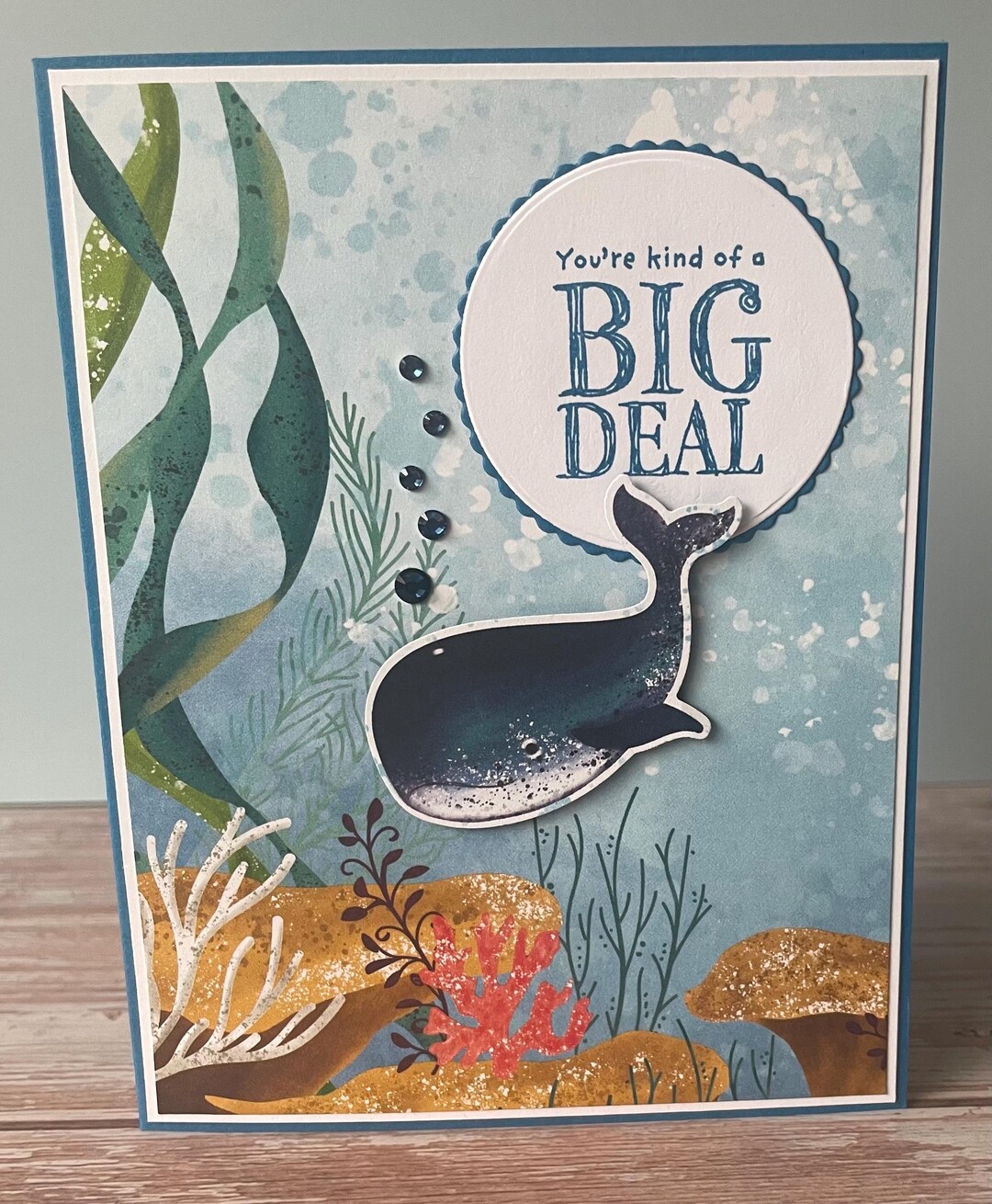 Stampin' Up! Card- Friendship Card- Whale Card- Ocean Card- Handmade ...