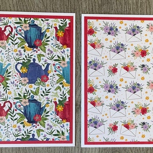 Notecards With Envelopes Tea Boutique Designer Series Paper - Etsy