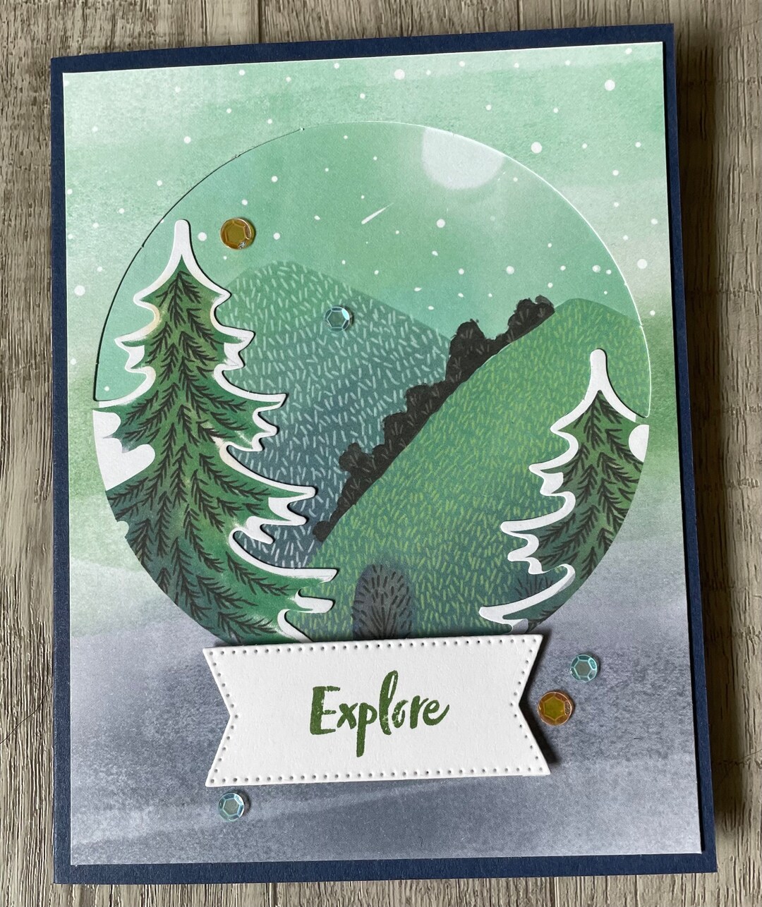 Congratulations Card- Stampin Up! Wilderness- Trees- Handmade Card ...