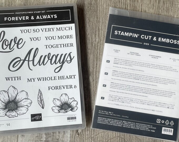Stampin Up Forever & Always Stamps and Always Dies Slightly Used ...