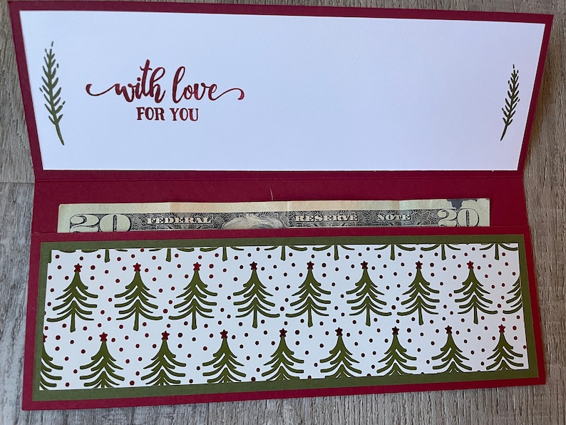 Christmas Money Holder- Gift Card Holder- Christmas Tree Theme ...