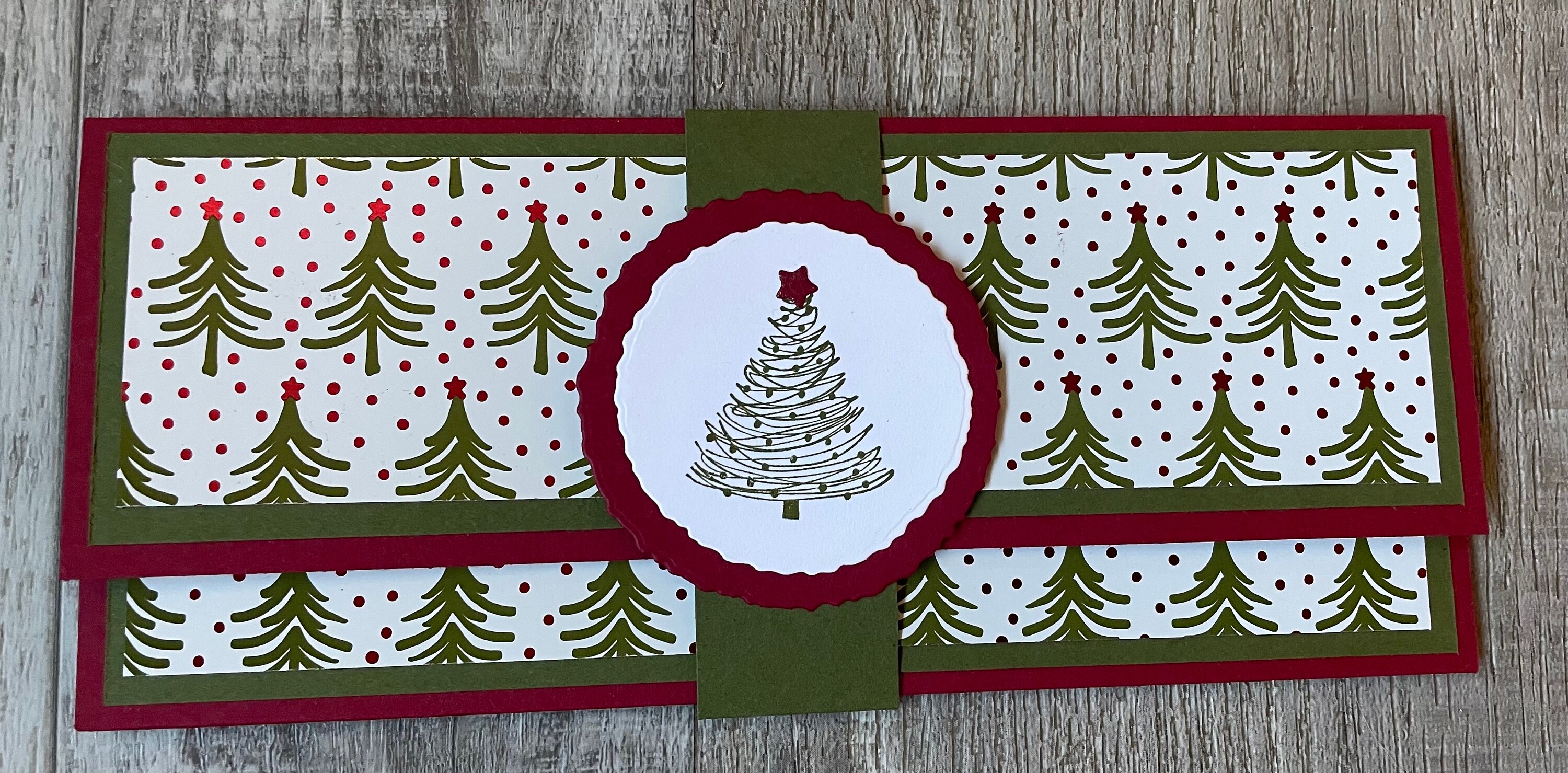Christmas Money Holder- Gift Card Holder- Christmas Tree Theme ...