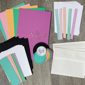 DIY Thank You Card Making Kit: Handmade Craft Project - Etsy