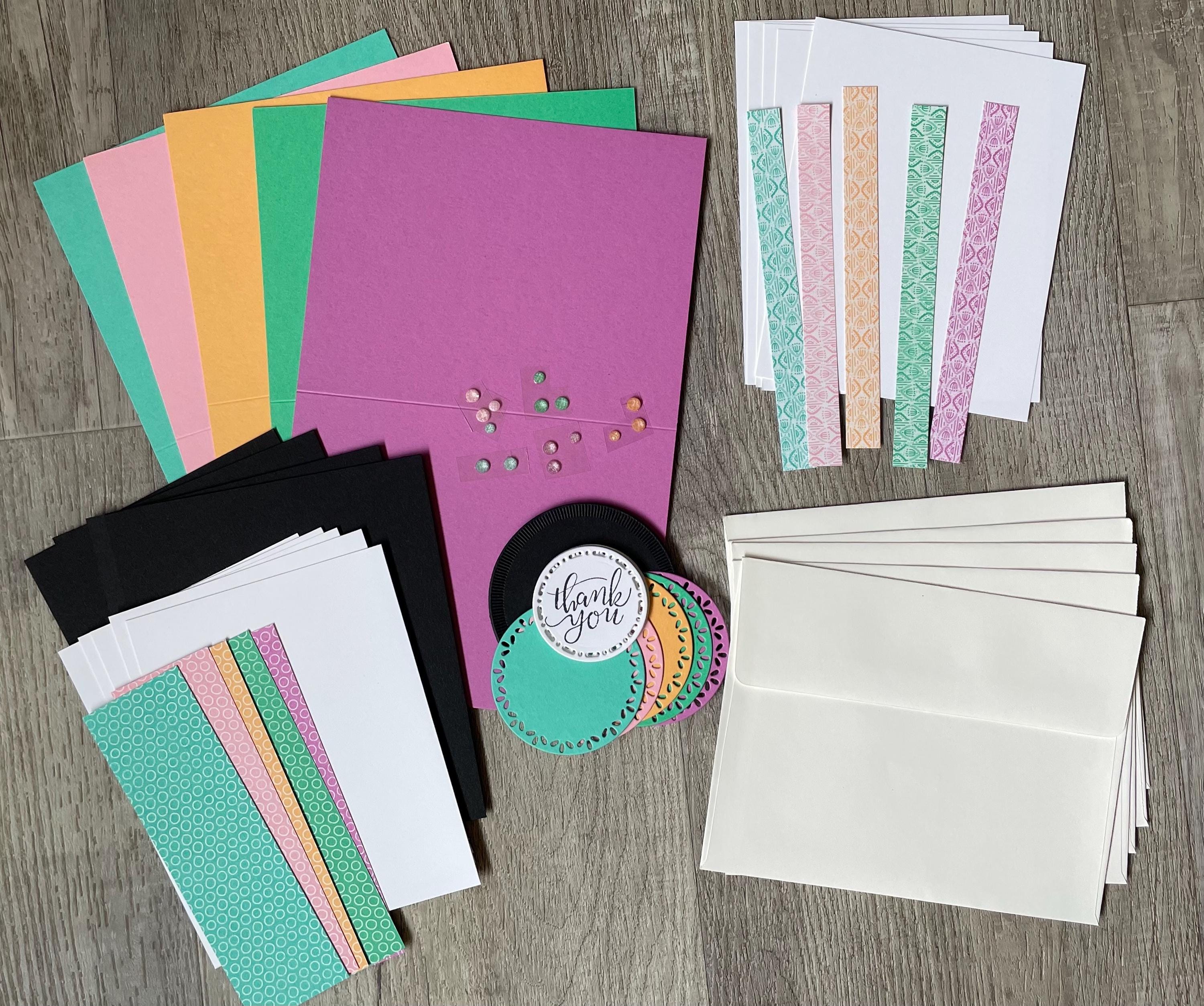 DIY Thank You Card Making Kit: Handmade Craft Project - Etsy
