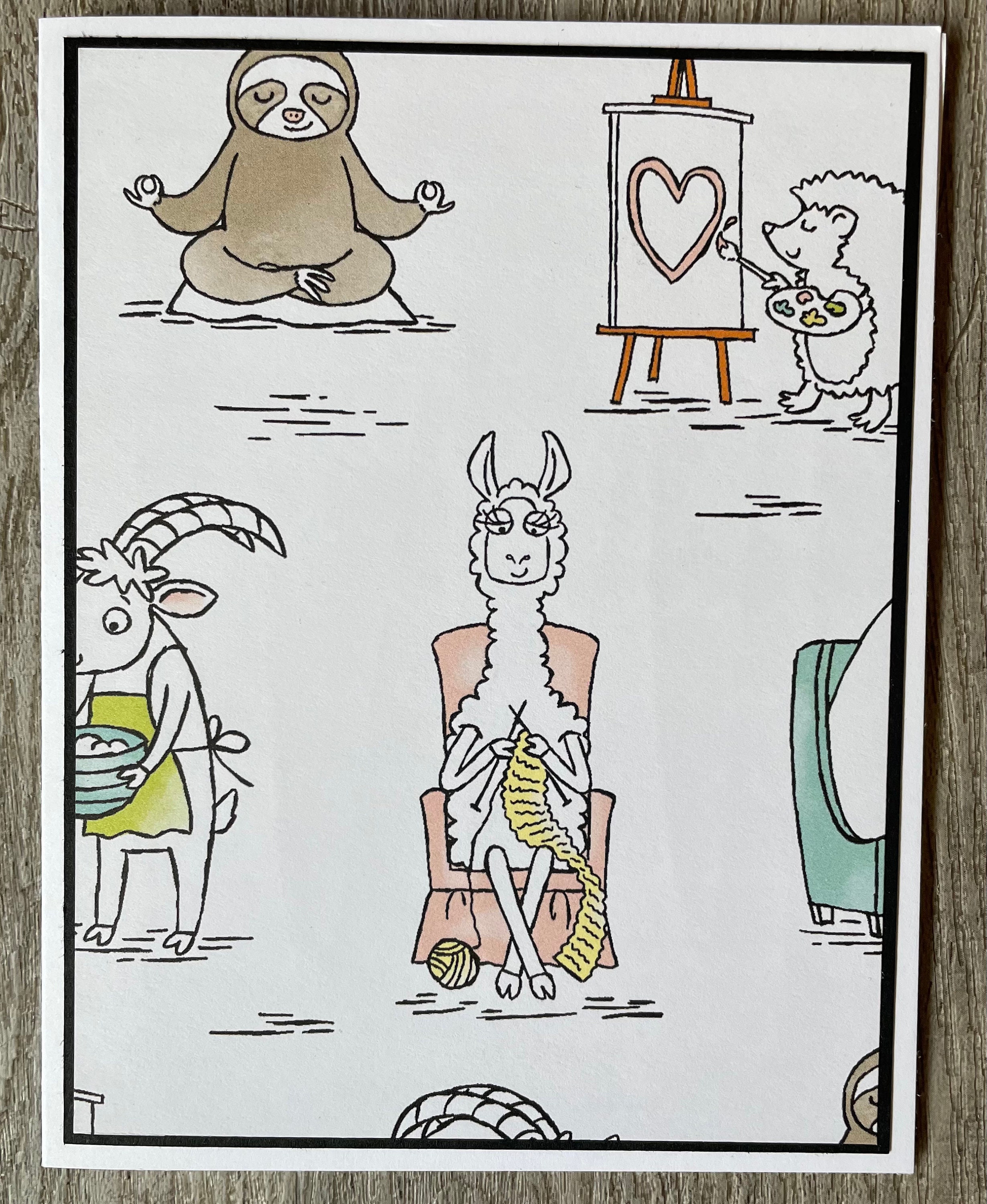 Handmade Zoo Animal Notecards - Stampin Up! - Set of 12 - Etsy