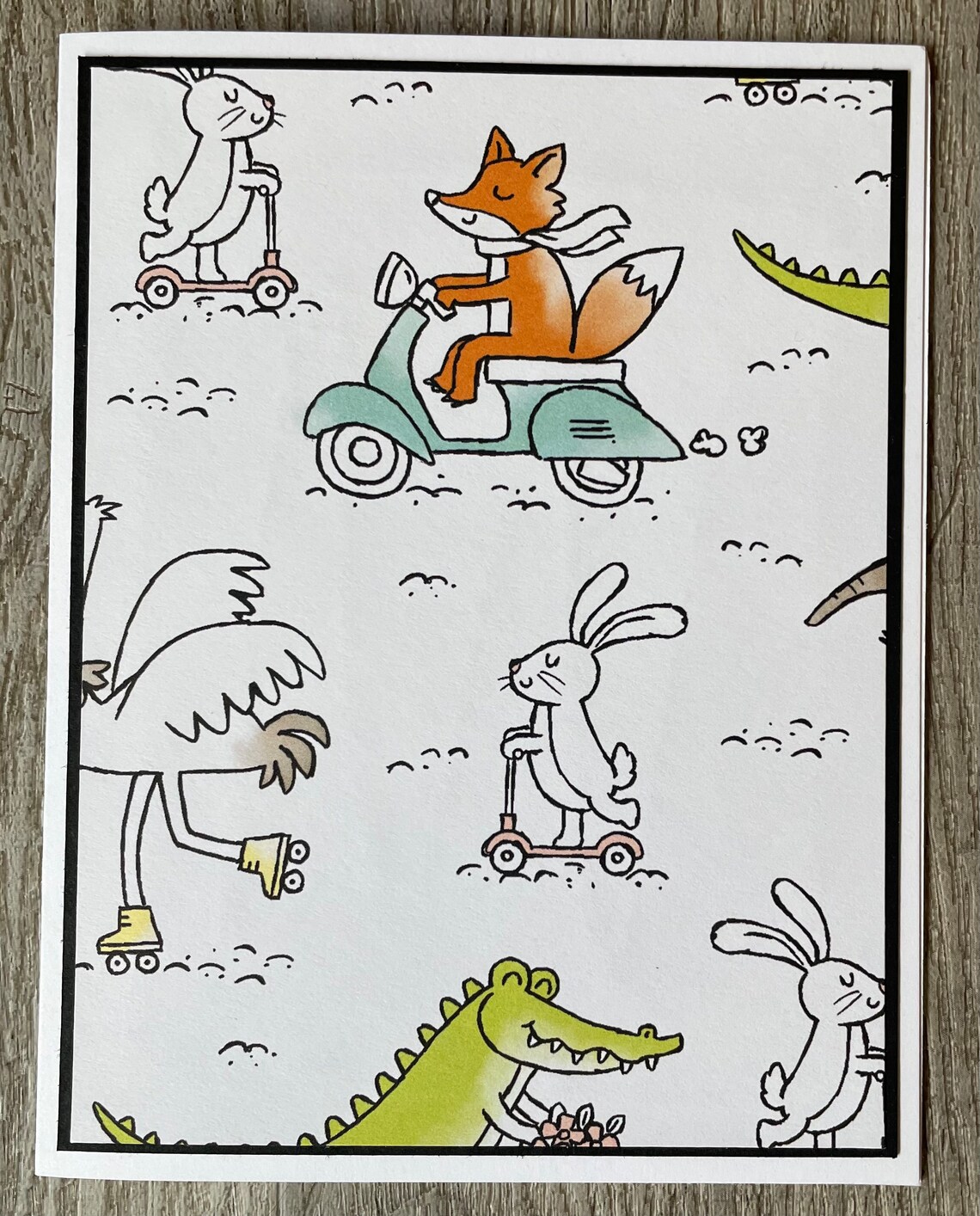 Handmade Zoo Animal Notecards - Stampin Up! - Set of 12 - Etsy