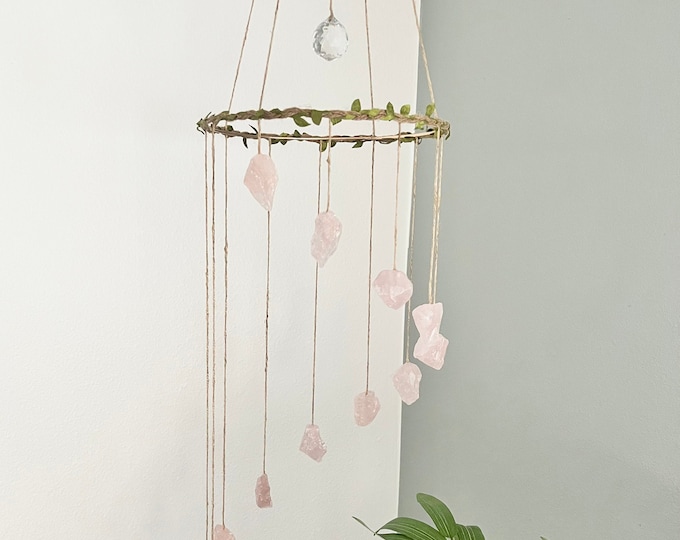 The Rustic Princess Crystal Mobile Natural Crystals - Etsy