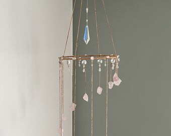The Rustic Princess Crystal Mobile Natural Crystals - Etsy