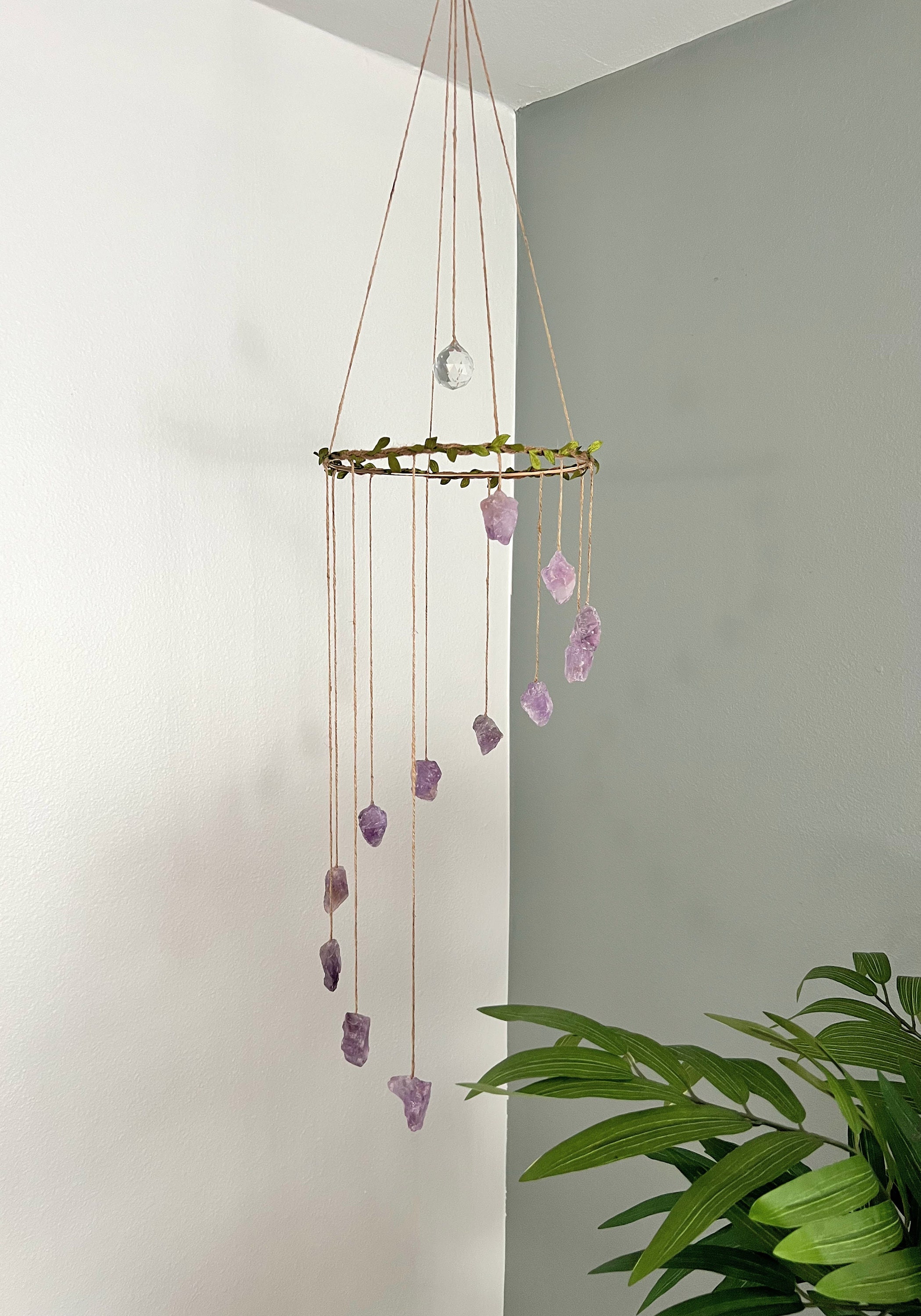 The Rustic Princess Crystal Mobile Natural Crystals - Etsy