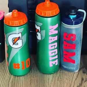 Custom Personalized NAME LABEL - Gatorade Water Bottle Labels - 20oz or ...