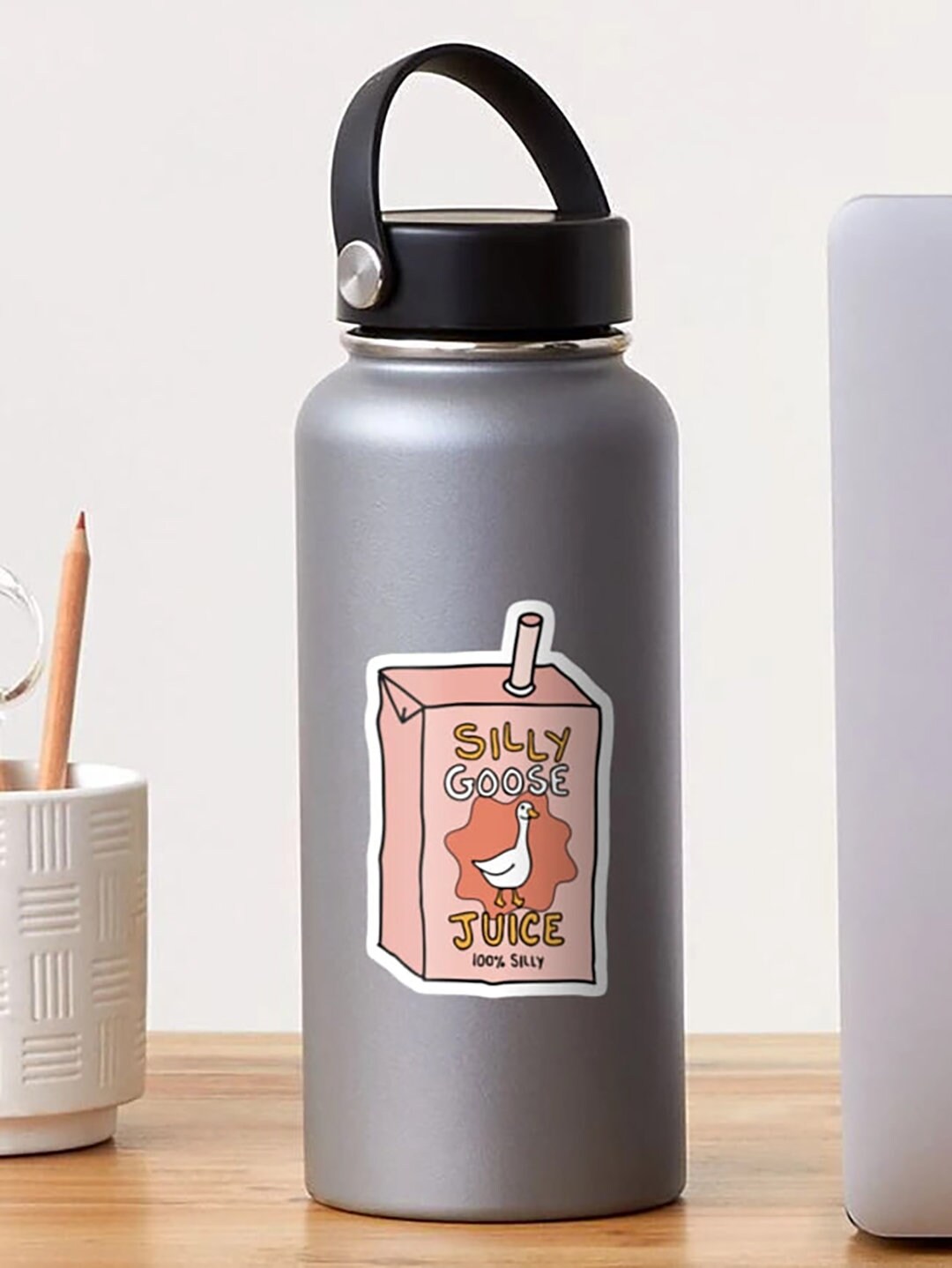 Silly Goose Juice Sticker, Silly Goose Bumps Sticker, Cute Goose ...