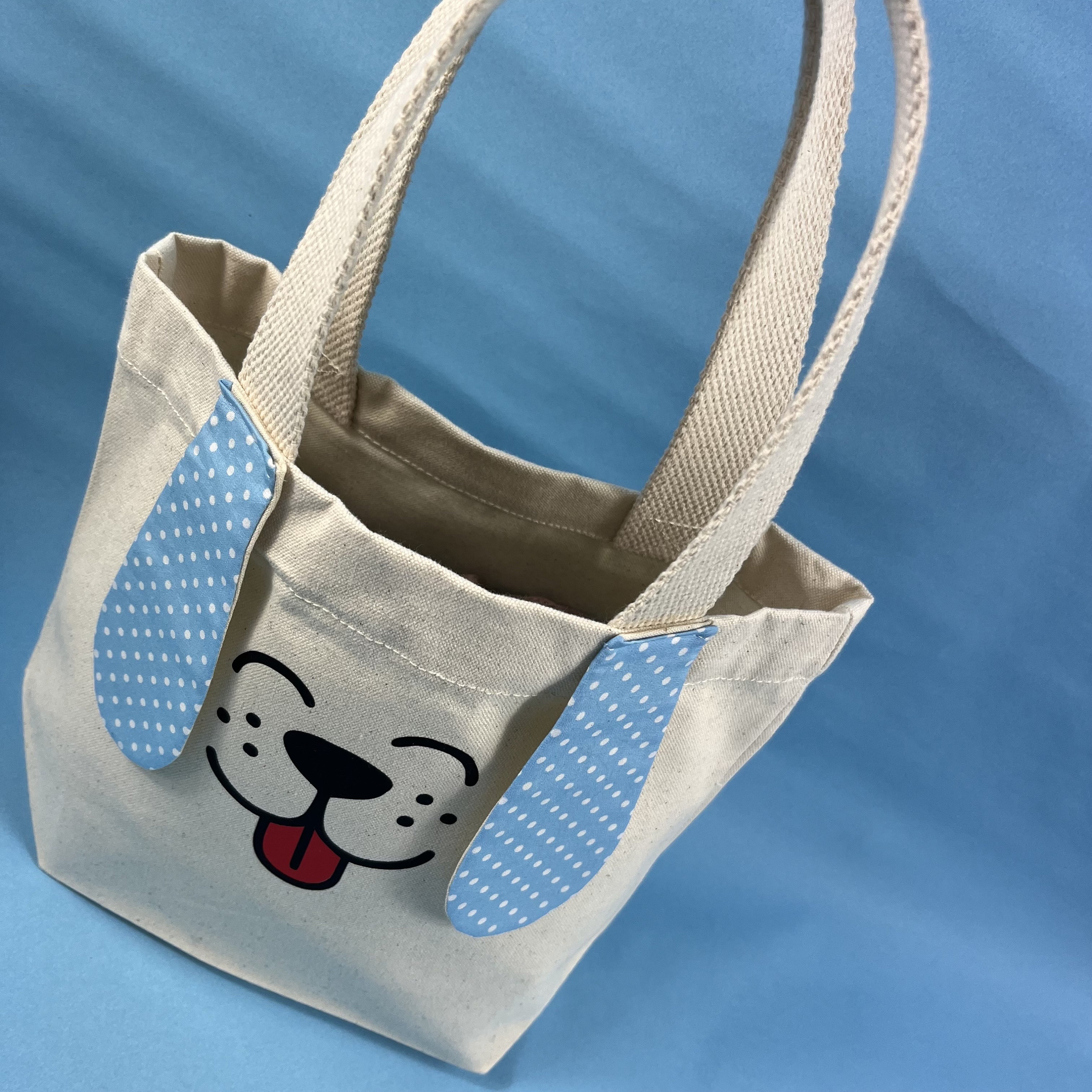 Spotty Blue Puppy Dog Ear Bag ,cute Kids Tote Bag, Mini Animal Bags - Etsy