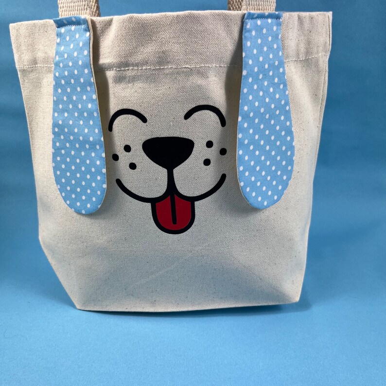 Spotty Blue Puppy Dog Ear Bag ,cute Kids Tote Bag, Mini Animal Bags - Etsy