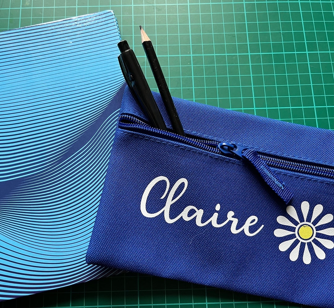 Daisy With Name Pencil Case , Daisy Stationary, Personalised Flower ...