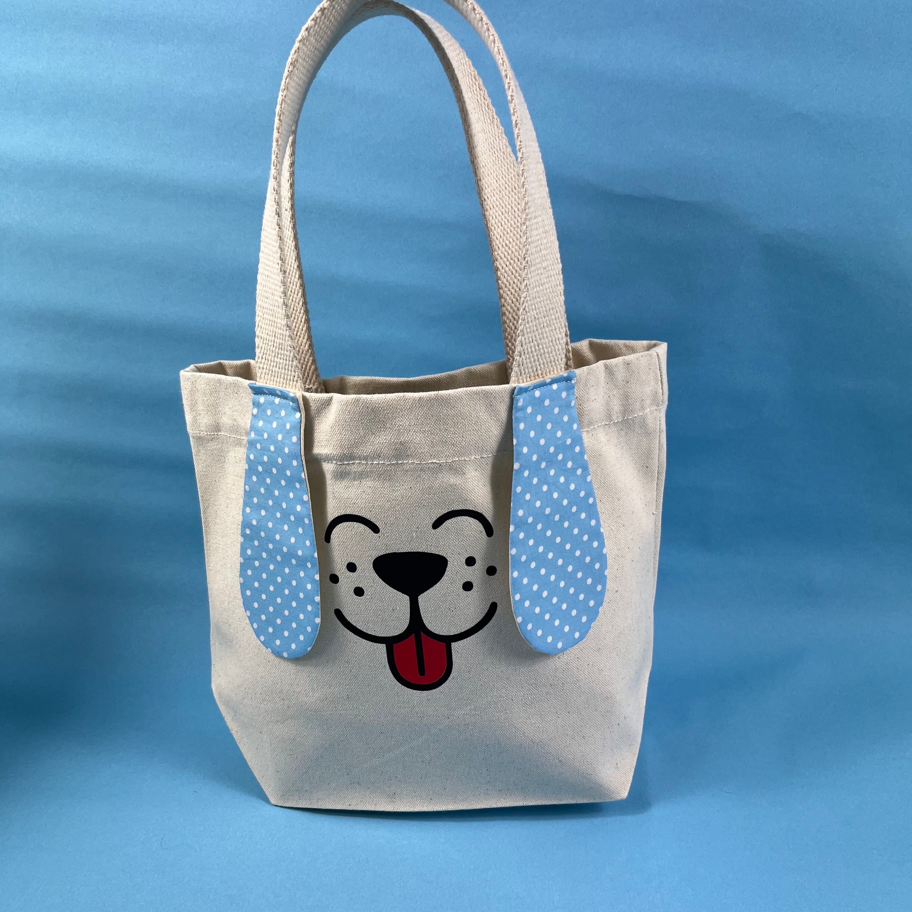 Spotty Blue Puppy Dog Ear Bag ,cute Kids Tote Bag, Mini Animal Bags - Etsy