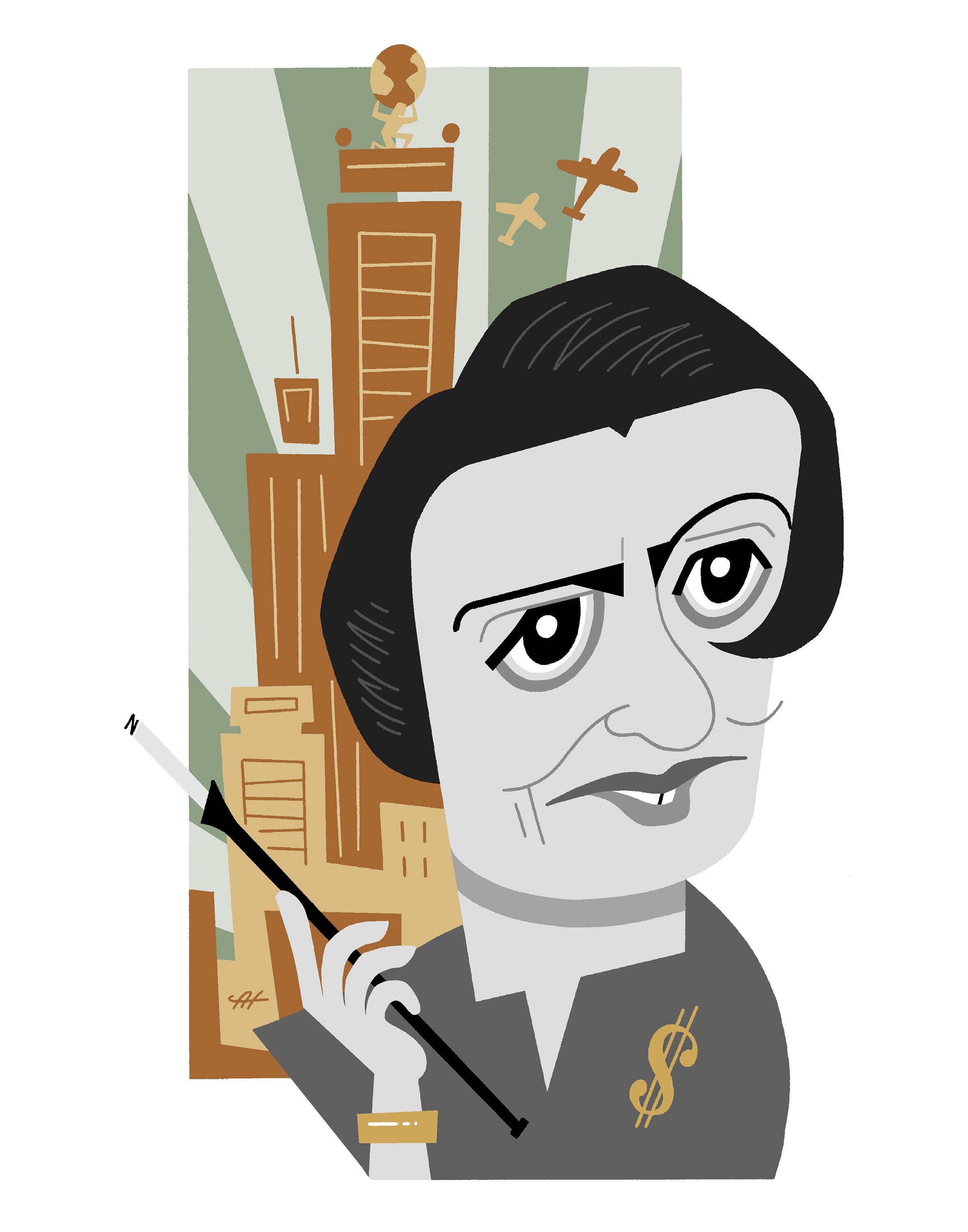 Ayn Rand Caricature Print - Fountainhead, Atlas Shrugged - Etsy