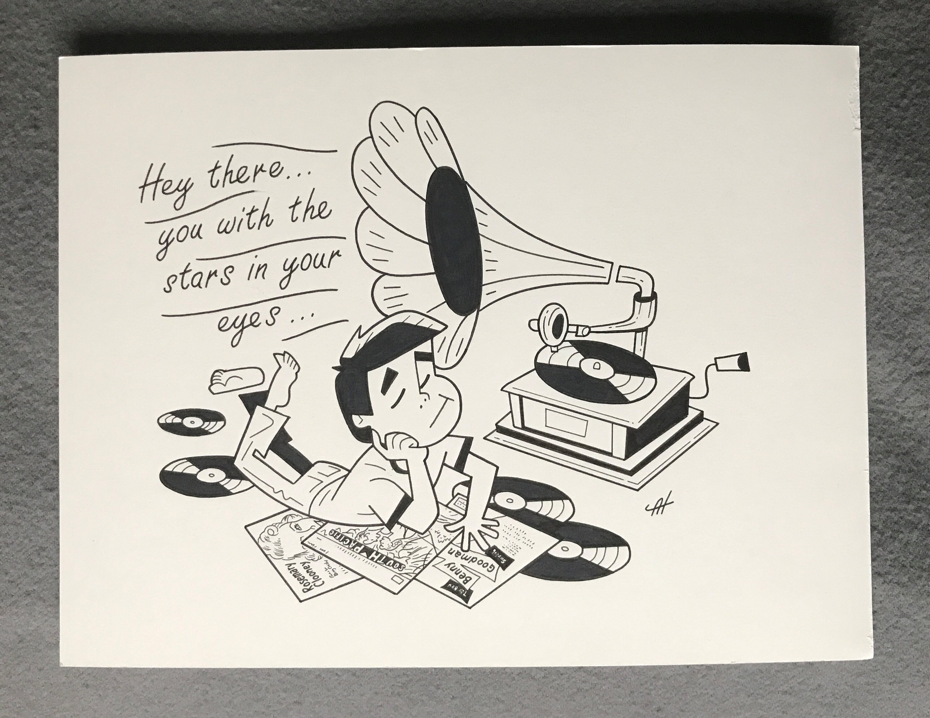 Old Vice victrola Ashley Holt Original Art - Etsy