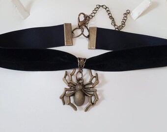 Black Spider Choker - Etsy