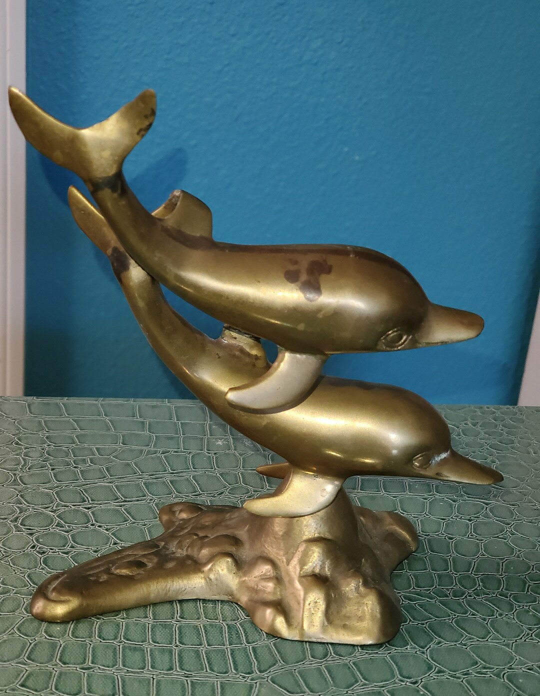 Vintage Brass Dolphins Made in Taiwan - Etsy