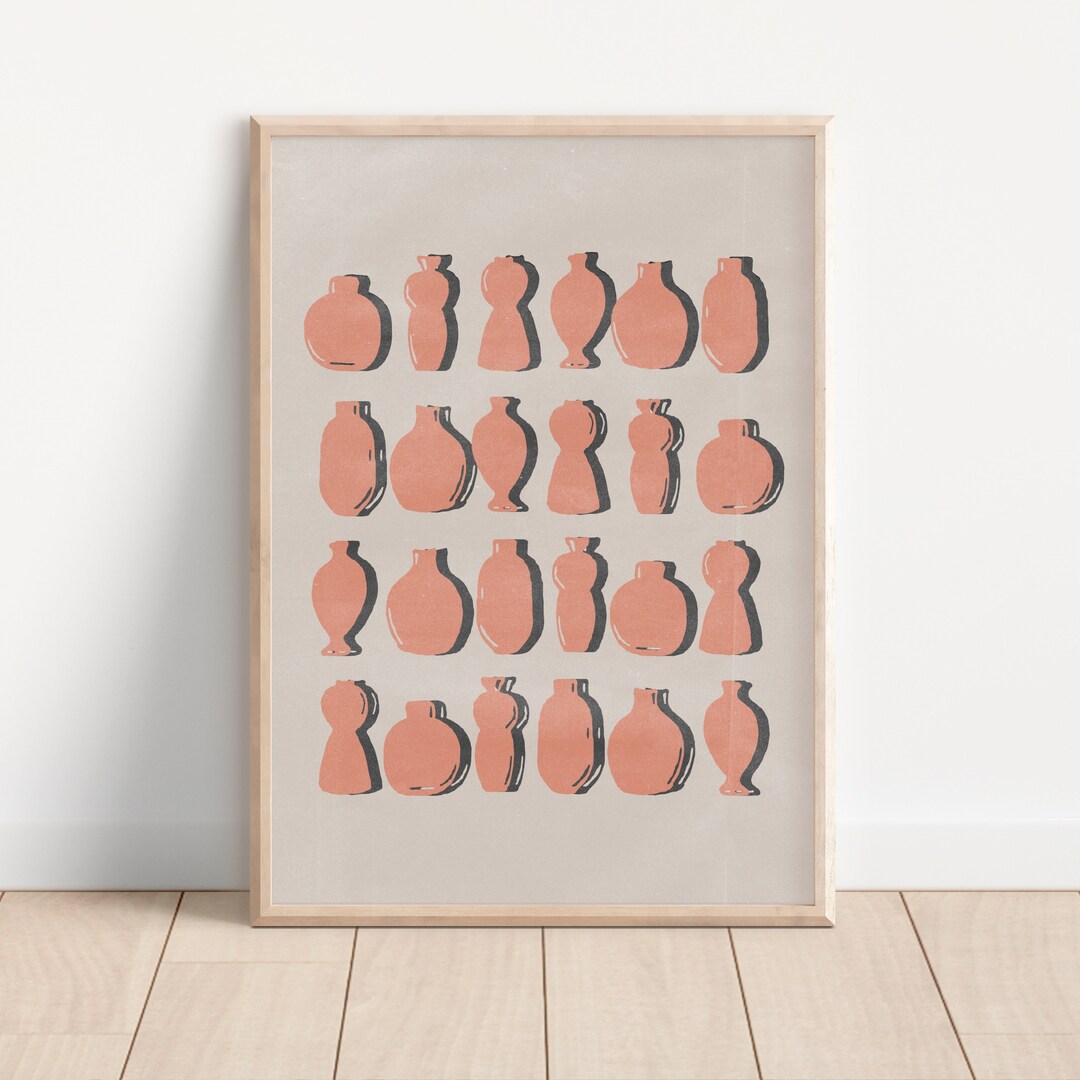 Printable Terracotta Pottery Wall Art Digital Prints Wall - Etsy