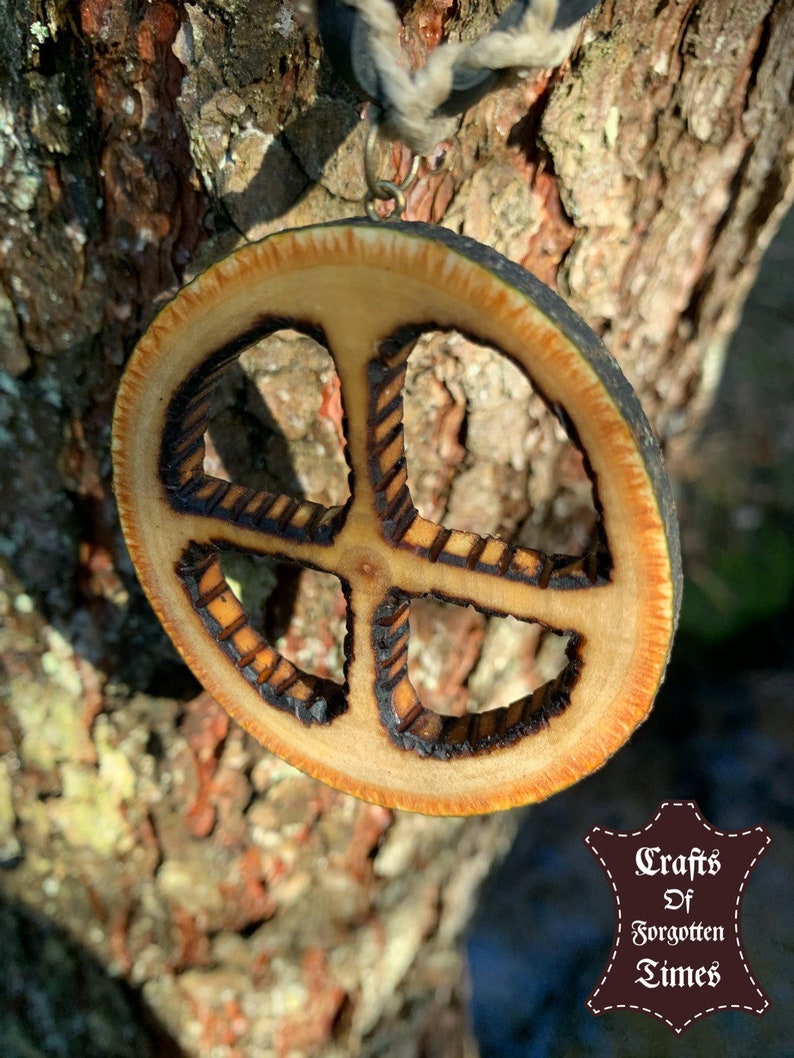 Sun Wheel/cross Pendant - Etsy