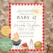 Baby-q Baby Shower Invite - Barbeque Baby Shower Invitation - Baby ...
