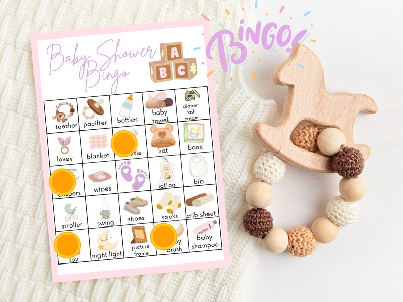 Baby Girl Shower Bingo - Printable Baby Shower Game - Pink Bingo Cards ...