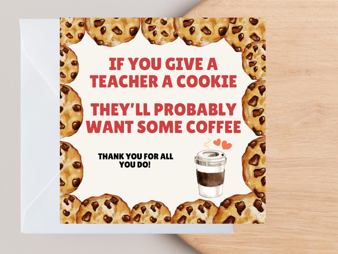 First Day of School Gift Tag, Cookie Tags, Cookie Tag Teacher, Teacher ...
