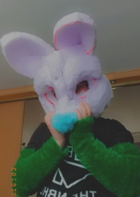 Lava fox fursuit head - Etsy.de