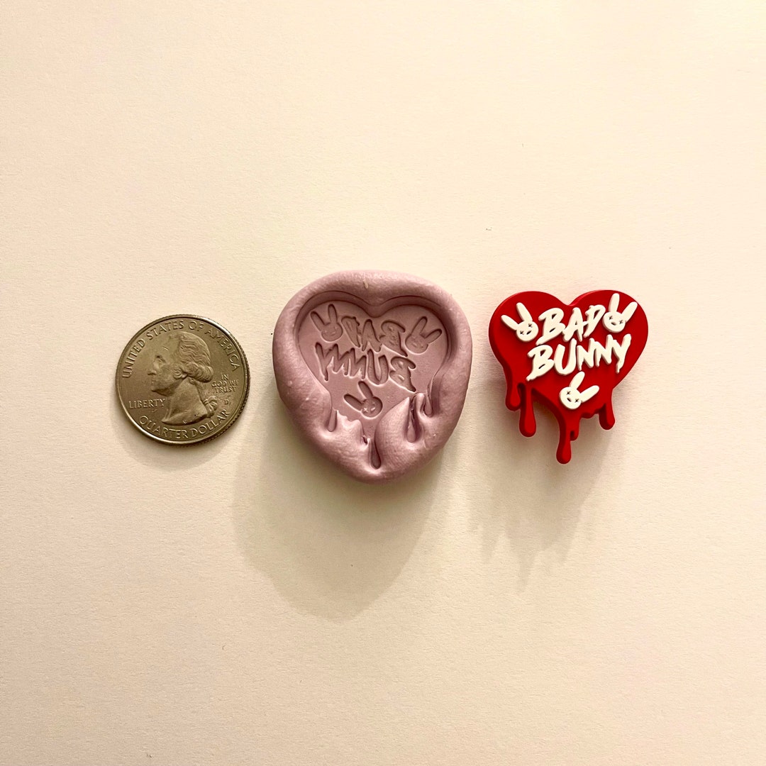 Bad Bunny Bleeding Heart Silicone Mold - Etsy