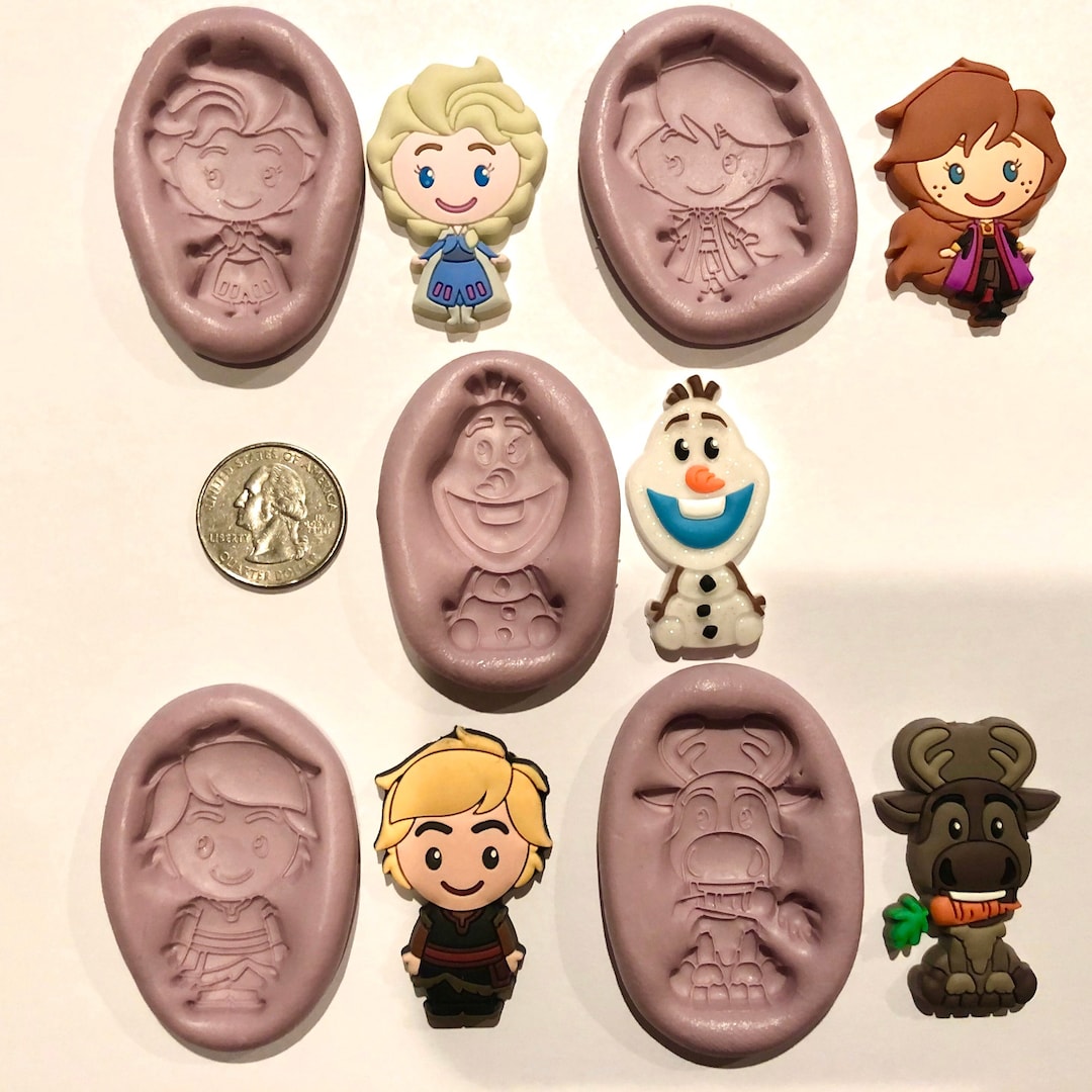 Frozen Character Silicone Molds - Etsy