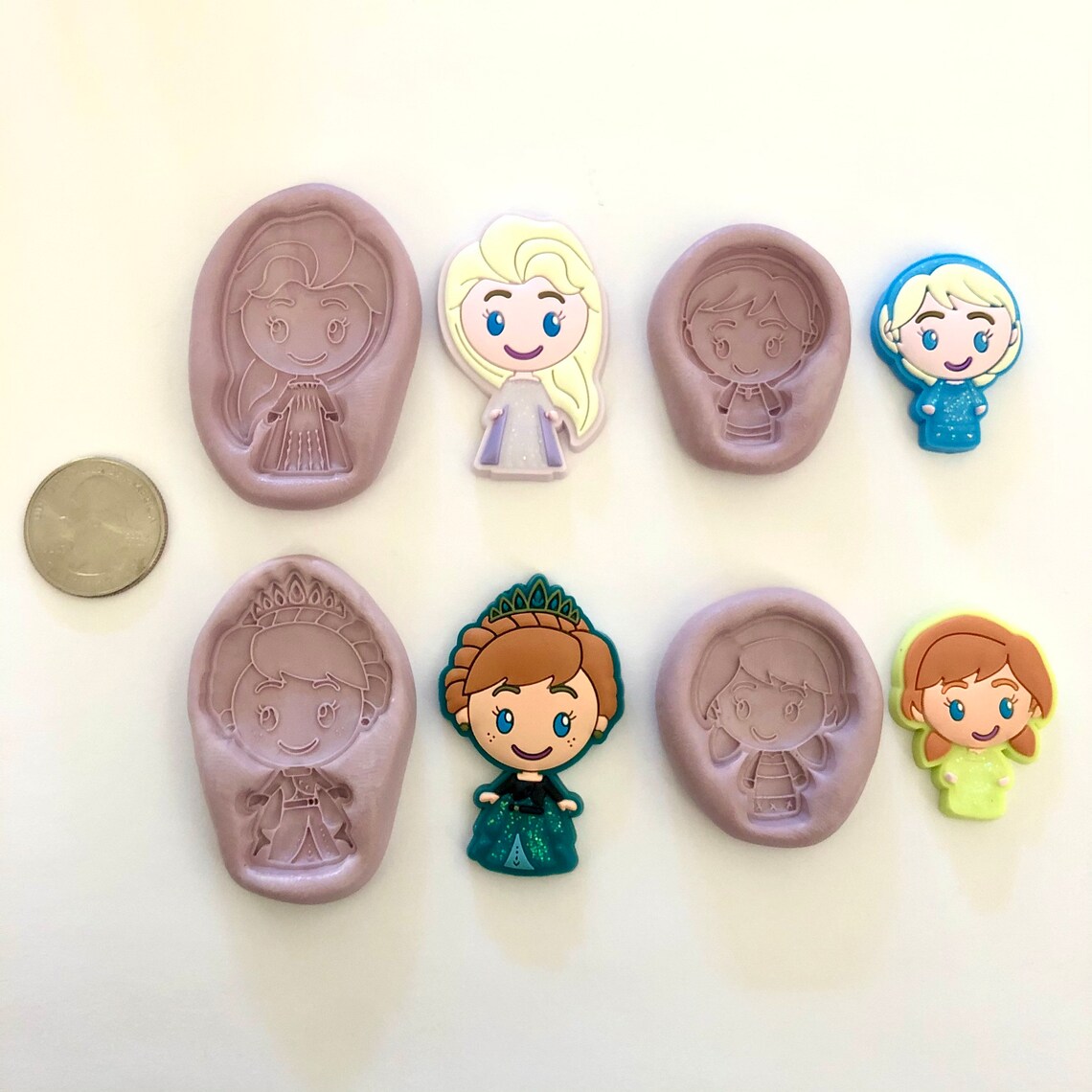 Frozen 2 Character Silicone Molds - Etsy