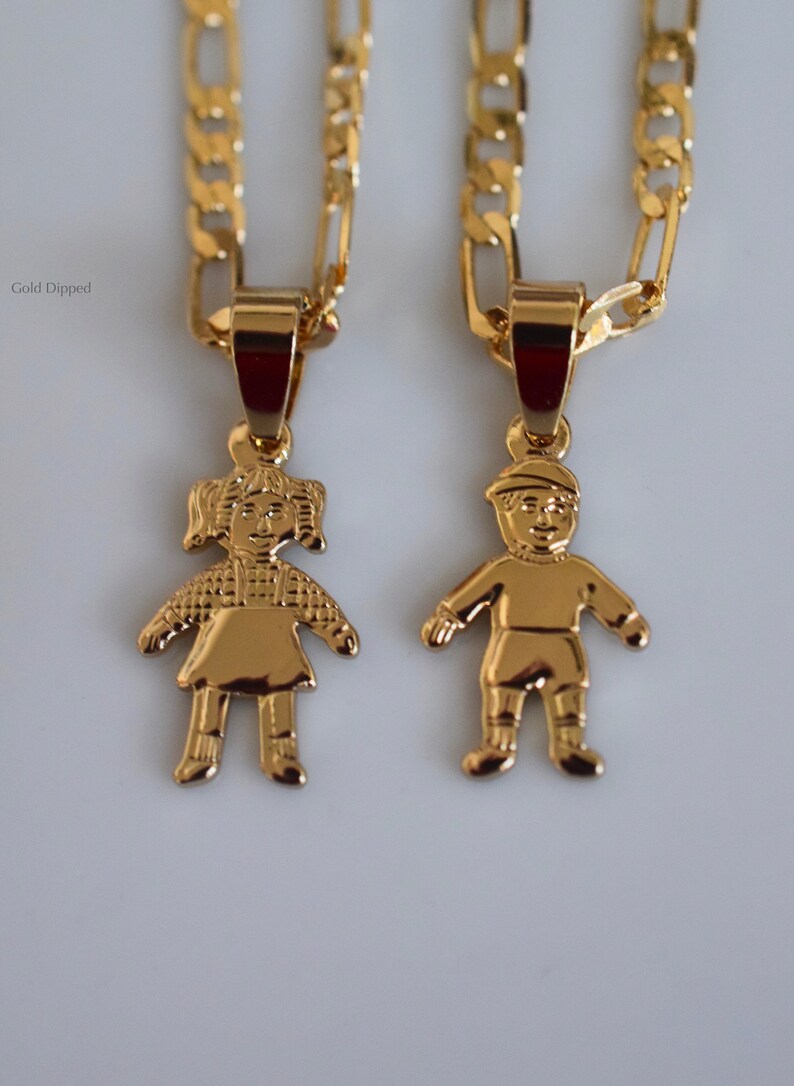 Gold Plated Children Necklace Featuring 1 to 4 Children - Etsy