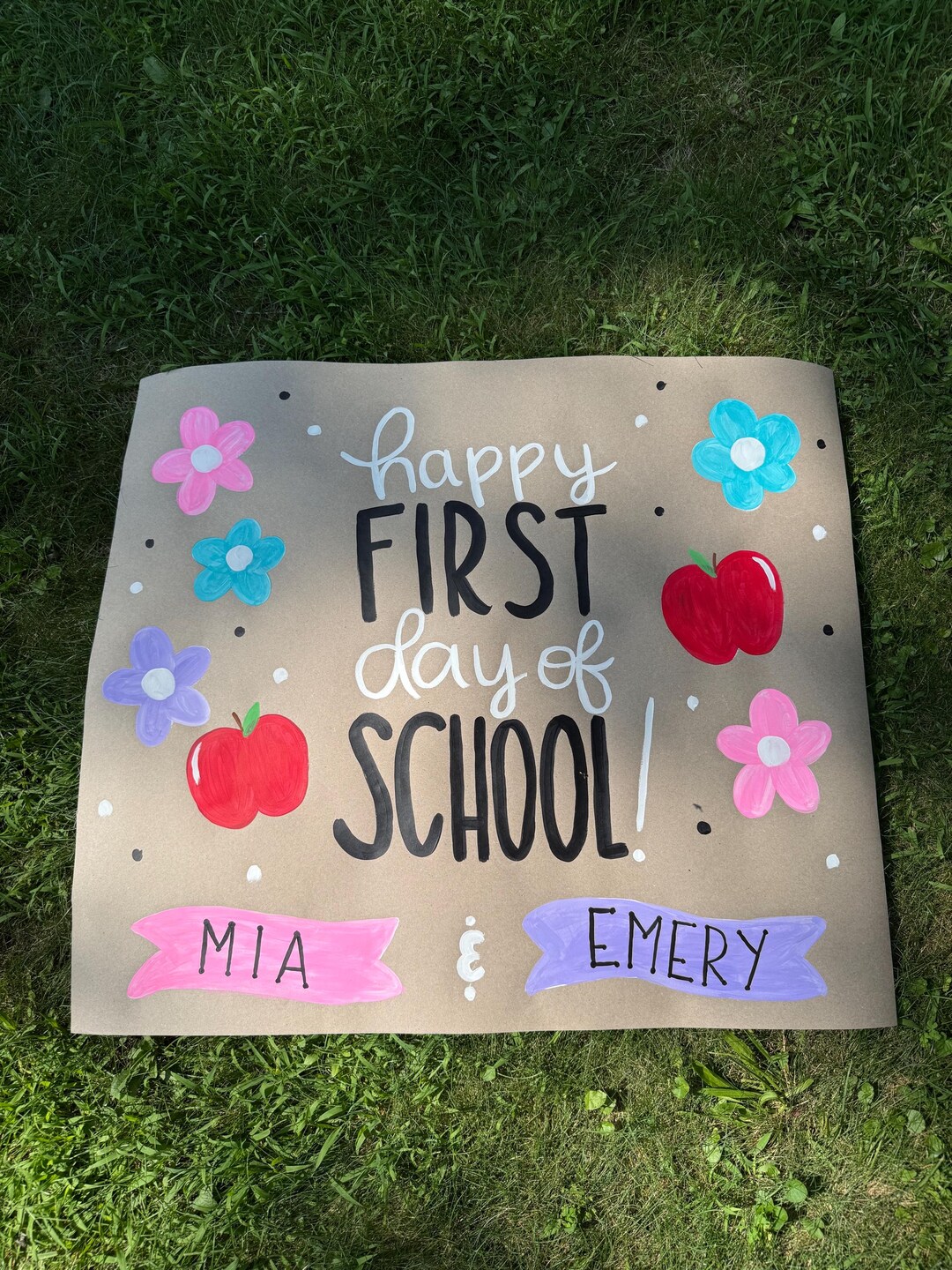 Custom First Day of School Banner - Etsy